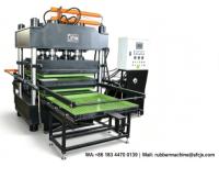 China 200 Ton Rubber Floor Tiles Curing Press Hydraulic Vulcanizer For Outdoor Rubber Mat and tiles Manufacturing for sale