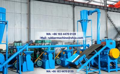 China Rubber Fine Powder Grinding Machine and Full Set Rubber Powder Production Line for sale
