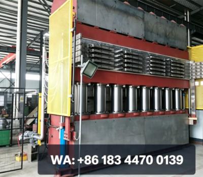 China High-Efficiency 5-Working-Layer Tire Tread Vulcanizing Press with Automatic Hydraulic System for sale