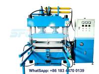 China Rubber Tile Hydraulic Vulcanizing Press | Interlock Rubber Floor Tile Making Machine for sale