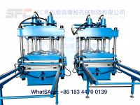 China Rubber Tile Hydraulic Vulcanizing Press | Interlock Rubber Floor Tile Making Machine for sale