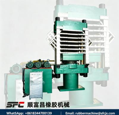 China Auto PLC Control EVA Rubber Foaming Press Machine with Fast Plate Closing Speed and Uniform Temperature Plate for sale