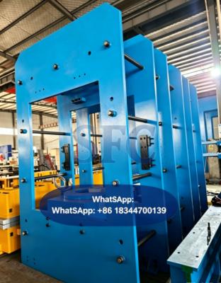China Frame Hydraulic Rubber Vulcanizing Press with PLC Control and Electric Heating for Rubber Sealing Stripe for sale