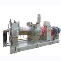 China Reclaimed Rubber Refining Machine with Overload Protection Chilled Cast Iron Rolls and Emergency Stop Button for Rubber Sheet Production for sale