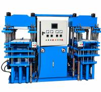 China 650x650mm Twin Vulcanizing Press with PLC Control System and Dual Chamber Configuration for Efficient Rubber Processing for sale