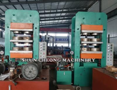 China 400t Total Pressure Rubber Vulcanizing Press with 1200x1200mm Plate Size and PLC Control System for sale