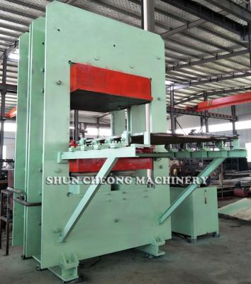 China 1500x1500 Mechanical Push Pull Rubber Vulcanizing Press Machine 800T for sale