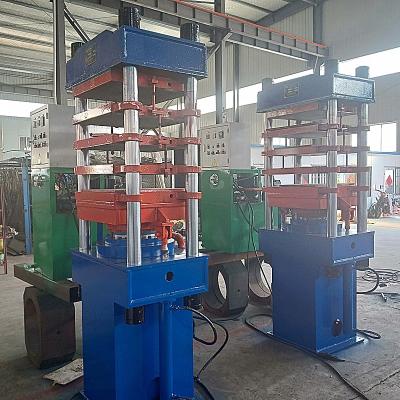 China XLB-400*400*4 Plate Vulcanizing Press with 4 Working Layers 2.2KW Main Motor Power and 250mm Piston Stroke for sale