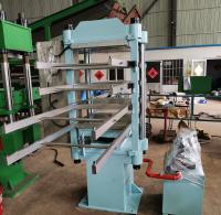 China XLB-D550X550 Rubber Floor Tile Vulcanizing Machine with 550X550mm Heating Plate 4 Layer Sliding Device and 50 Ton Total Pressure for sale