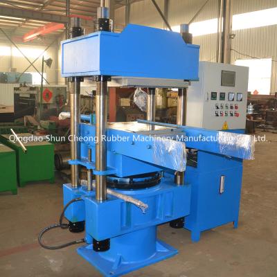 China Plate Vulcanizing Press with 1.00 MN Total Pressure 125 mm Daylight and PLC Control for Silicone Bracelet for sale