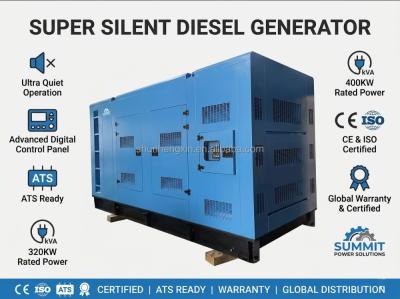 China perkins 400kva 500kva Silent Type Diesel Generators Stamford Alternator Generator with 24V DC Electric Start ATS for Sale for sale