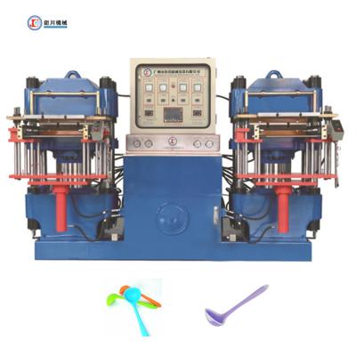 China Heat Resistance Silicone Soup Ladle Spoon Silicone Molds Making Vulcanizing Press Machine for sale