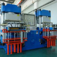 China 300 Ton Calmp Force PLC Control Rubber Cap Cover Making Mold Vacuum Compression Injection Machine For Medical for sale