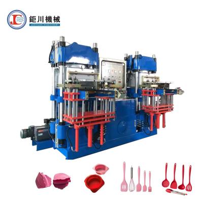 China High quality Blue color Rubber Silicone hot press machine for making kitchen products auto parts for sale