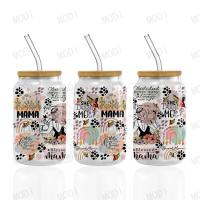 China 16oz Mama'S Day UV DTF Transfer Quick And Versatile Design Transfers For Your Custom Needs for sale