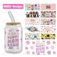 China 20oz Mama'S Day UV DTF Transfers For  Glass Tumblers Durable And Washable Designs for sale