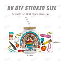 China UV DTF Cup Wrap Transfer Stickers For Cartoon Wipe Off Stickers Waterproof Crafting Cup Decal For Cups DIY for sale