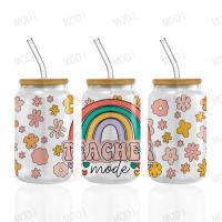 China UV DTF Cup Wrap Transfers 16oz Alta Calidad Custom Pretty Princess UV DTF Transfers For Cups Wraps Wholesale for sale