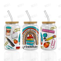 China UV DTF Cup Wrap Transfer Stickers For Cartoon Wipe Off Stickers Waterproof Crafting Cup Decal For Cups DIY for sale