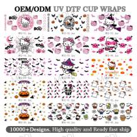 China Mickey Design Halloween UV DTF Cup Wraps For Glass Tumblers Transfers for sale