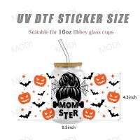China Customizable Halloween UV DTF Transfers For Glass Tumblers With Over 1000 Designs for sale