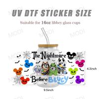 China UVDTF Cup Wraps Transfers Wholesale Transfer Printing Crystal Sticker Custom Halloween Decorations Dtf Uv Cup Wrap 16oz for sale
