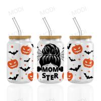 China Customizable Halloween UV DTF Transfers For Glass Tumblers With Over 1000 Designs for sale