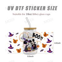 China UV DTF Cup Wrap Transfers For Glass Tumblers Halloween Cup Stickers Design for sale
