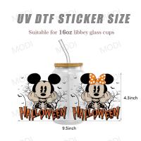 China Mickey Design Halloween UV DTF Cup Wraps For Glass Tumblers Transfers for sale
