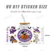 China UV DTF Cup Wraps For Glass Tumblers Halloween Custom Logo Design Transfers for sale
