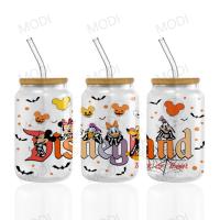 China 16OZ UV DTF Transfers For Halloween Cup Wrap Designs On Glass Tumblers for sale