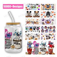 China Custom 16Oz 20Oz 24Oz 25Oz Halloween Christmas UV DTF Cup Wrap Transfers For Glass Can Cups Wraps for sale