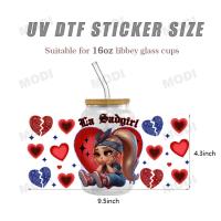 China ELITE Customized Design Packaging 16oz Libbey Cup Wrap Transfer Printing Valentine'S Day OEM  Transfer Label Stickers for sale