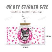 China Custom Design 3D UV Dtf 16oz-24oz Cup Wraps Waterproof Transfer Stickers Decals For 16oz Glass Beer Cans Cold Cup for sale
