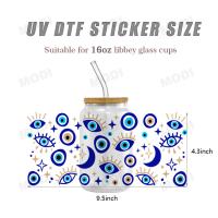 China New Design 16oz Cup Wraps Cup Glass Wraps Custom UV Logo Label Sticker For Cups Transfer Sticker for sale