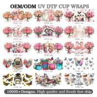 China Custom Printing Sticker Mug  UV DTF Cup Wrap Cold Transfers Transfer Paper Film Wholesale for sale