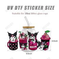 China Hot Selling Factory Uv Dtf Cup Wrap Transfers For Coffee Glass Design Cute Cartoon Sticker Cup Wraps Transfers for sale