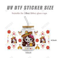 China Custom High Quality Popular Christmas UV DTF Cup Wraps Ready To Ship Transfers 16oz Decals UV DTF Sticker For Cups for sale
