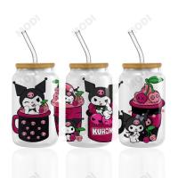China Hot Selling Factory Uv Dtf Cup Wrap Transfers For Coffee Glass Design Cute Cartoon Sticker Cup Wraps Transfers for sale