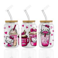 China UV DTF Cup Wrap Transfer Stickers For Cartoon Wipe Off Stickers Waterproof Crafting Cup Decal For Cups Furniture Craft for sale