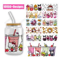 China High Quality Dtf Transfer Sticker Cartoon Princess Wrap 16 Oz Uv Dtf Transfer Label Sticker Vinyl Sticker For Cups for sale