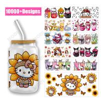 China Imaiwill Custom MOQ High Quality Fashion Transfer Label Transparent Film UV DTF Glass Jar Packaging Transfer Cartoon for sale