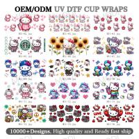 China 10000+ Designs New Designs Cartoon Character UV DTF Cup Wraps Transfer Sticker For 16oz Libbey Glass Bottle Cups Mugs for sale