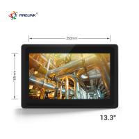 China 13.3 Inch IP65 Industrial Panel PC All In One Metal Frame Touchscreen Computer for sale
