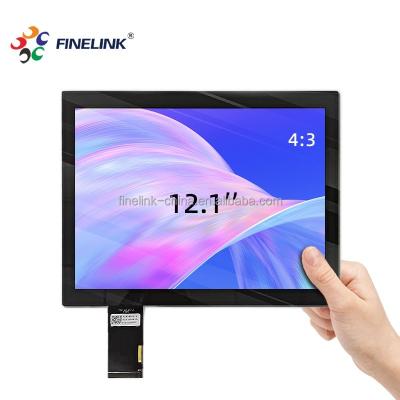 China 12.1 Inch Multi Touch Capacitive Touchscreen PCAP Glass Glass Structure for sale