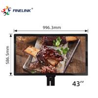 China 43 Inch Capacitive Touch Screen Panel 10 Points G+G for Floor Stand Digital Signage for sale