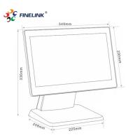 China Embedded LCD Touch Screen Monitor 14 Inch Wall Mounted Capacitive for sale