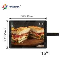 China Capacitive 15 Inch Open Frame Monitor Multi Touch Screen Panel With EETI Ilitek Controller for sale