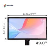 China FINELINK OEM 32 43 49 55 65 75 86 Inch Custom Touch Multi-touch USB/I2C/RS232 Interface Large Touch Panel Capacitive for sale