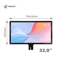 China Customized 32 Inch Multi Touch Waterproof Touchscreen Panel 10 Points EETI ILITEK Controller for sale